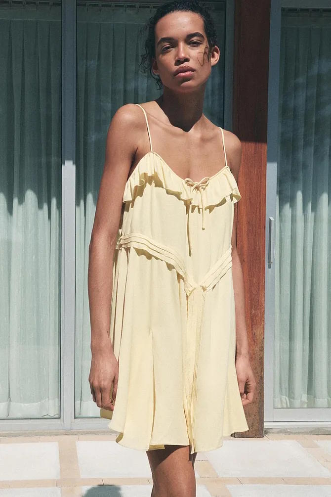 Goodbye to prints: 10 plain dresses from Zara and Mango perfect for a ...